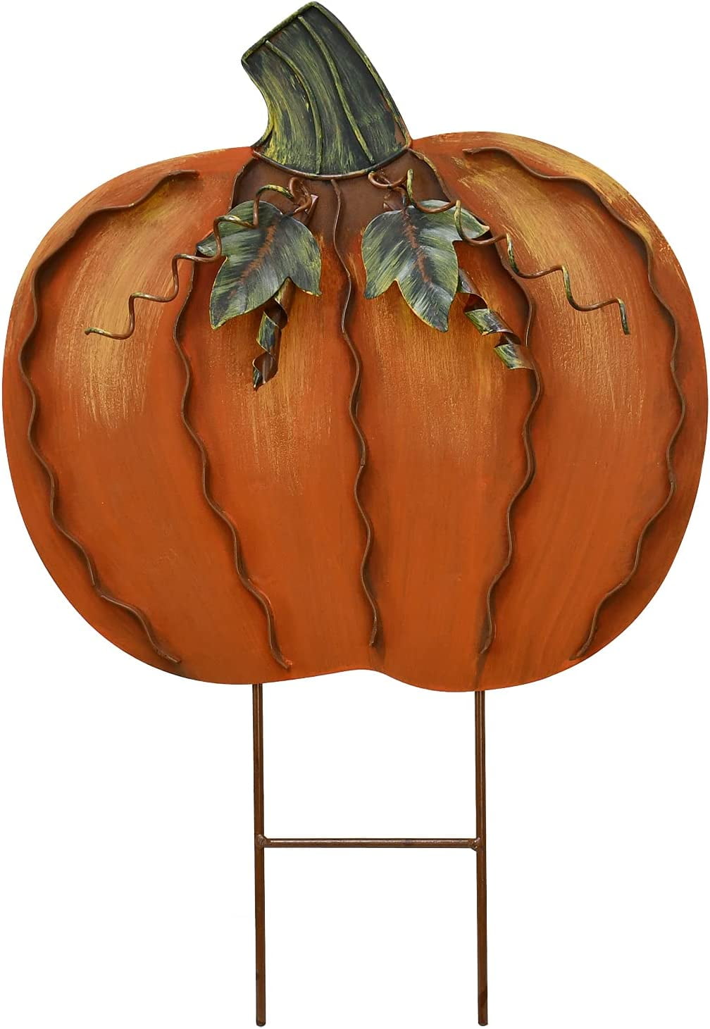 Pumpkin Garden Stake Metal Yard Sign Fall Decor, Decorative Dcor ...
