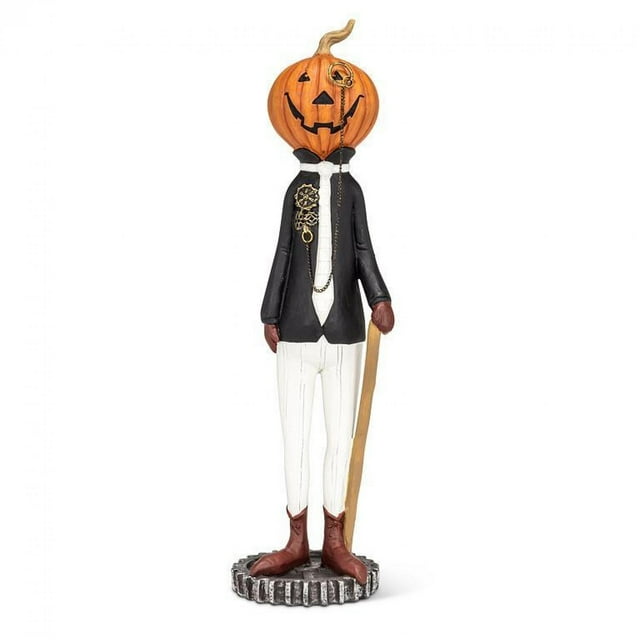 Pumpkin Gentleman With Monocle And Walking Stick Figurine - Walmart.com