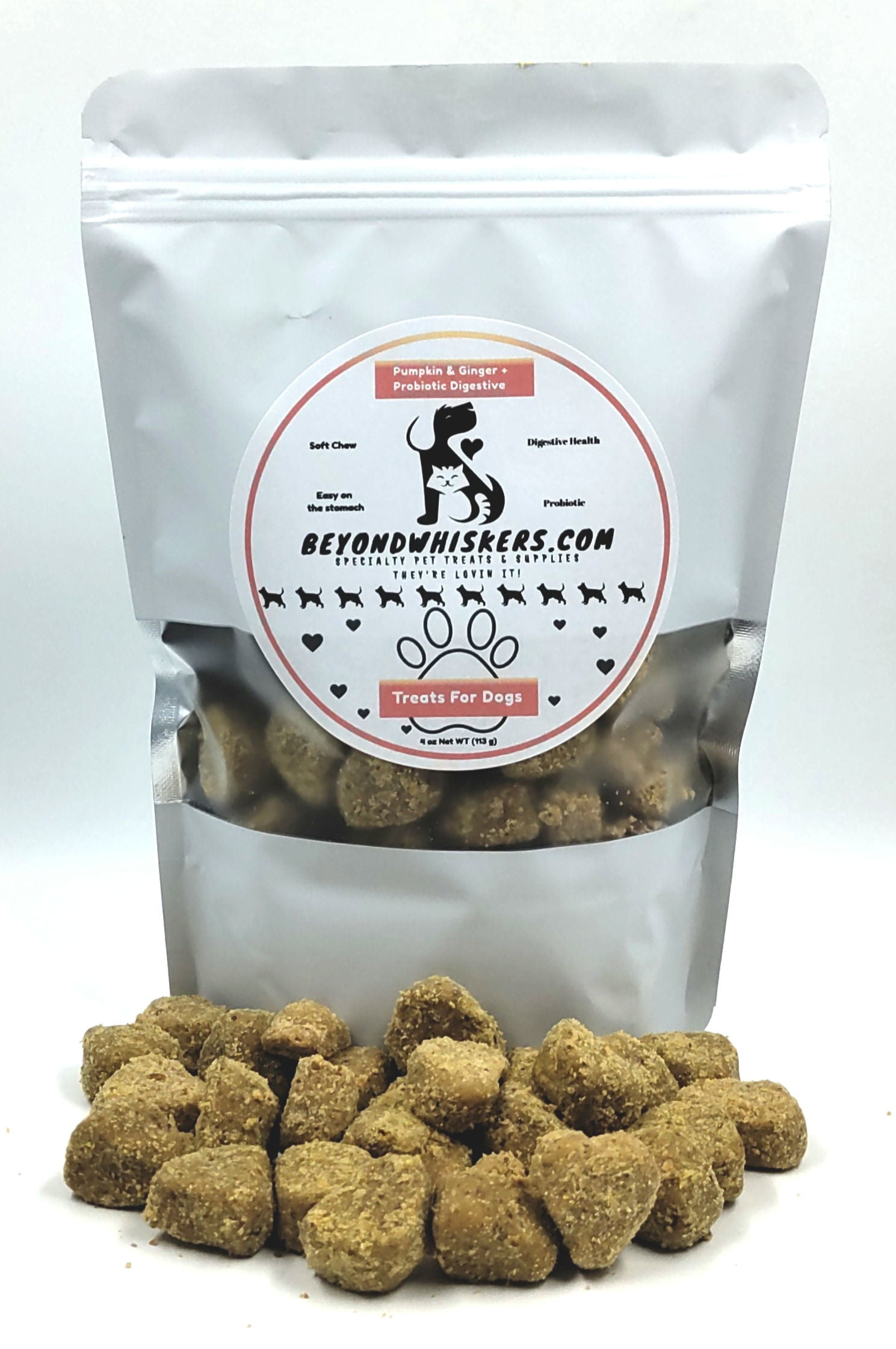 Pumpkin Ginger digestive Probiotics Dog Treats, Cravers Soft Chew (8 oz) - Walmart.com