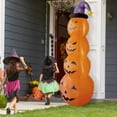 Pumpkin Inflatable Toy Garden Ornaments 24m Pumpkin String Decoration With Light Inflatable