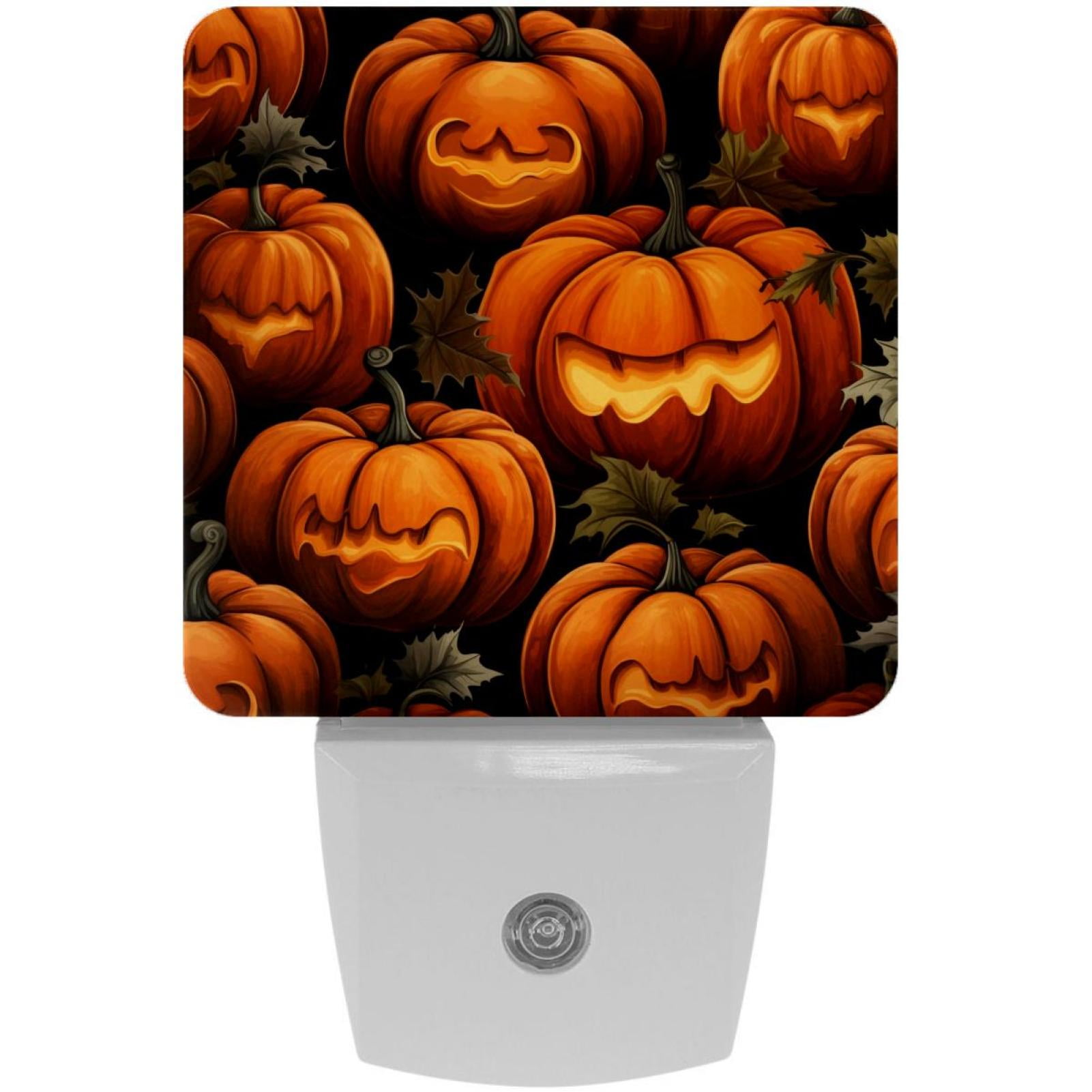 Pumpkin LED Square Night Light - Small and Bright Square-shaped LED ...