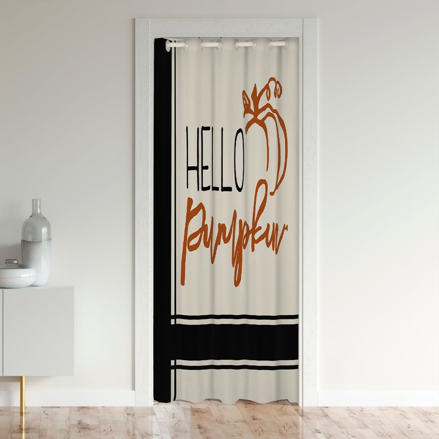 Pumpkin Maple Leaf Door Curtains Doorway Closet Noren for Hallway Entrance Pantry Blackout Doors ...