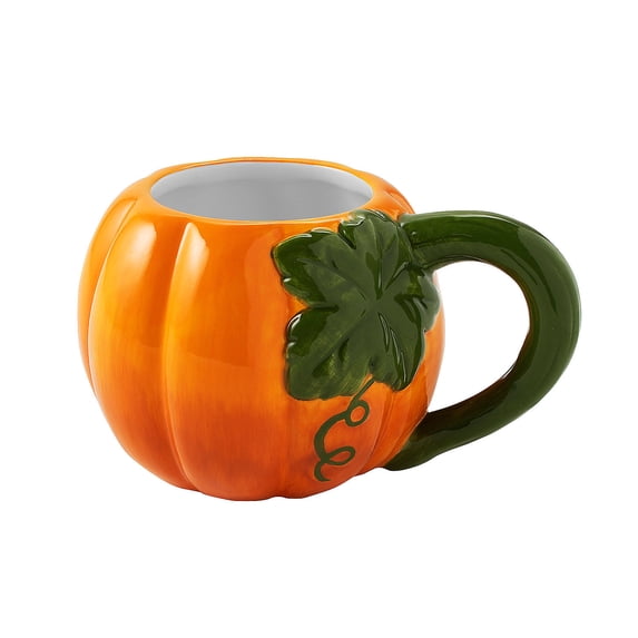 Pumpkin-Shaped Ceramic Mug Set, Home Decor for Halloween, 4 Pieces ...