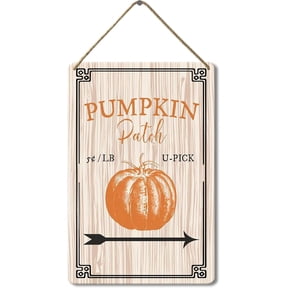 Outdoor Pumpkin Patch Signs for Fall and Halloween Decorations