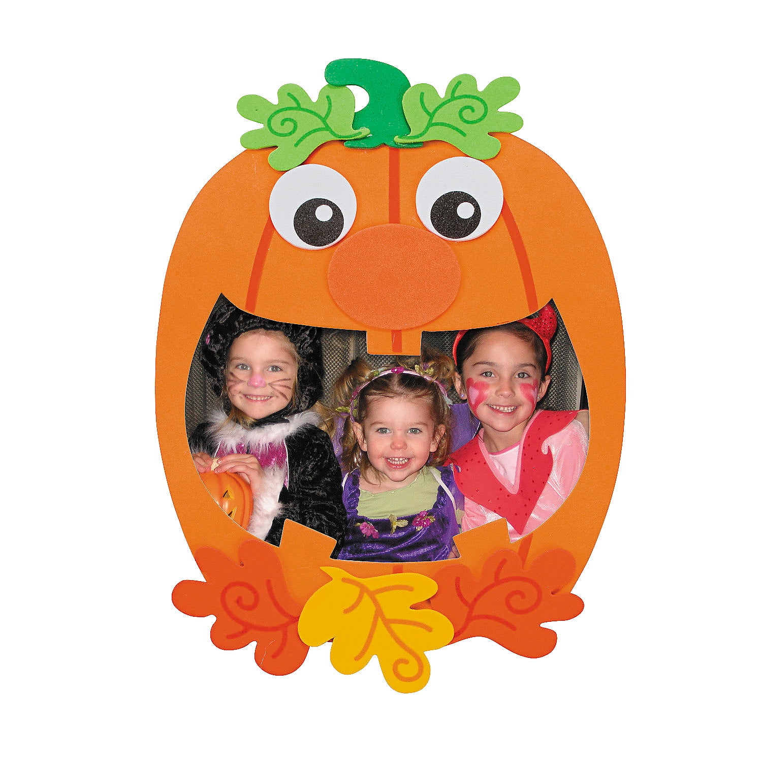 Pumpkin Picture Frame Magnet Craft Kit, Makes 12, Craft Kits, Halloween ...
