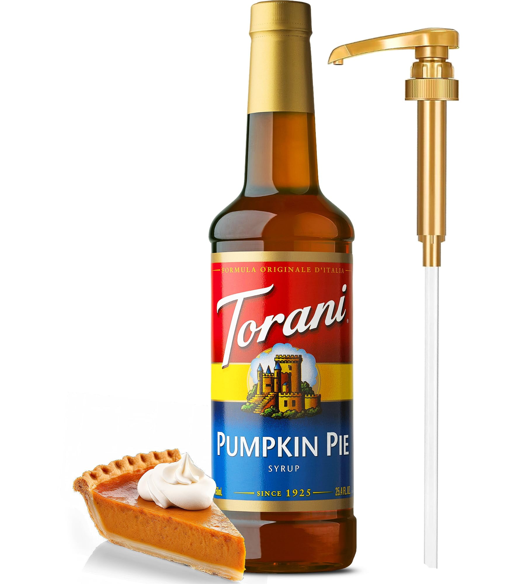 Pumpkin Pie Syrup, Torani Pumpkin Pie Syrup for Coffee 25.4 Ounces with ...