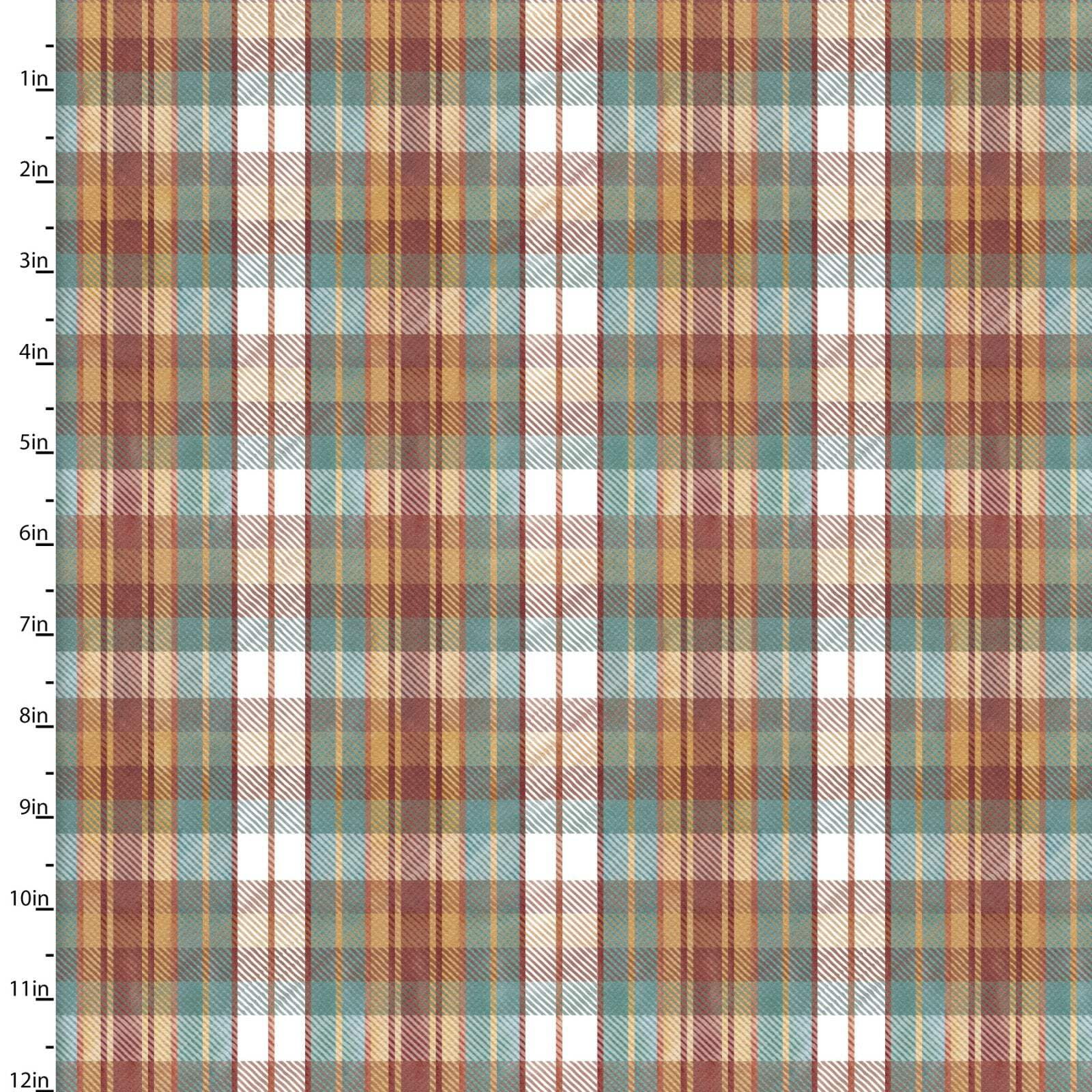 Pumpkin Please Harvest Plaid Cotton Fabric - Walmart.com