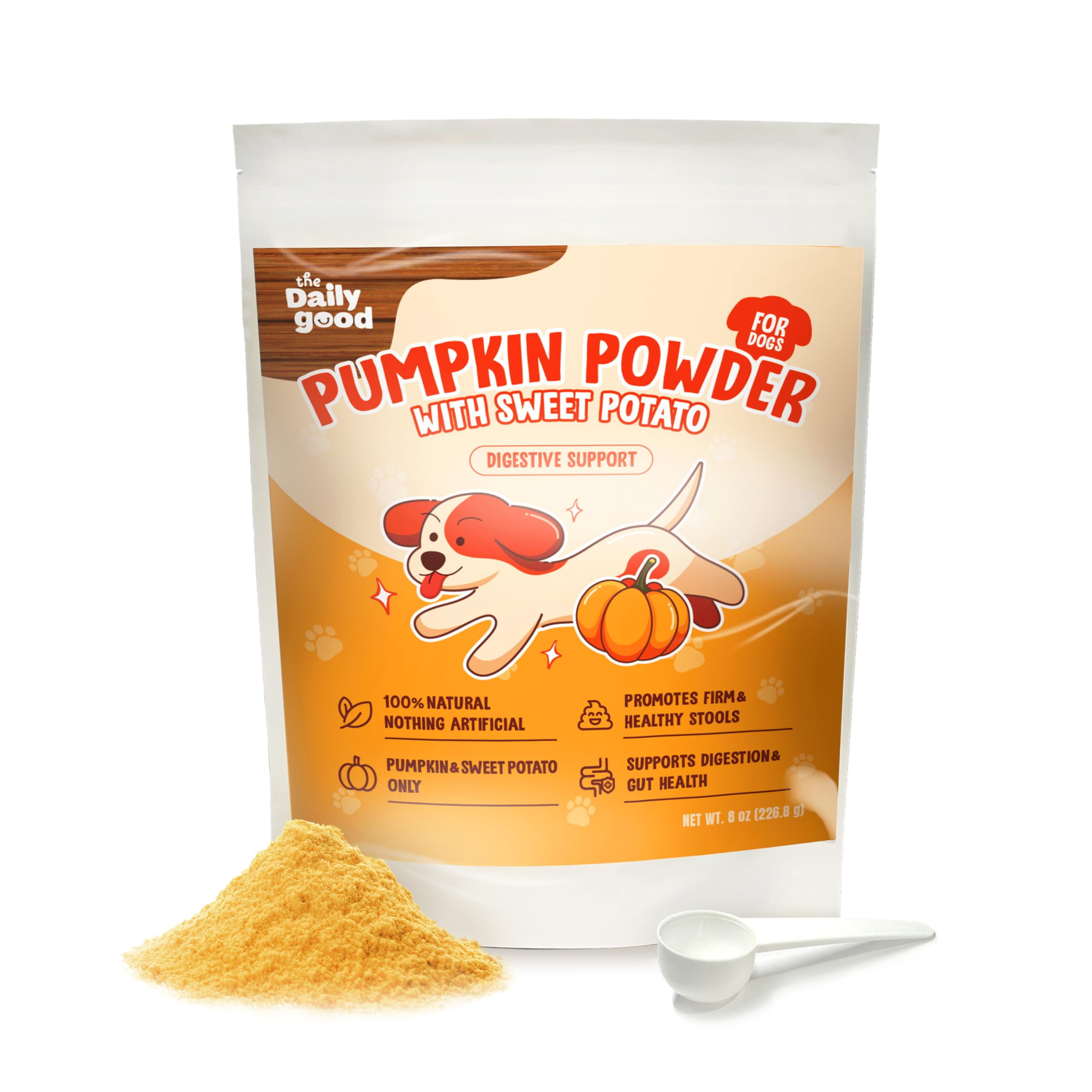 Pumpkin Powder For Dogs - High Fiber Digestive Support With Pumpkin ...
