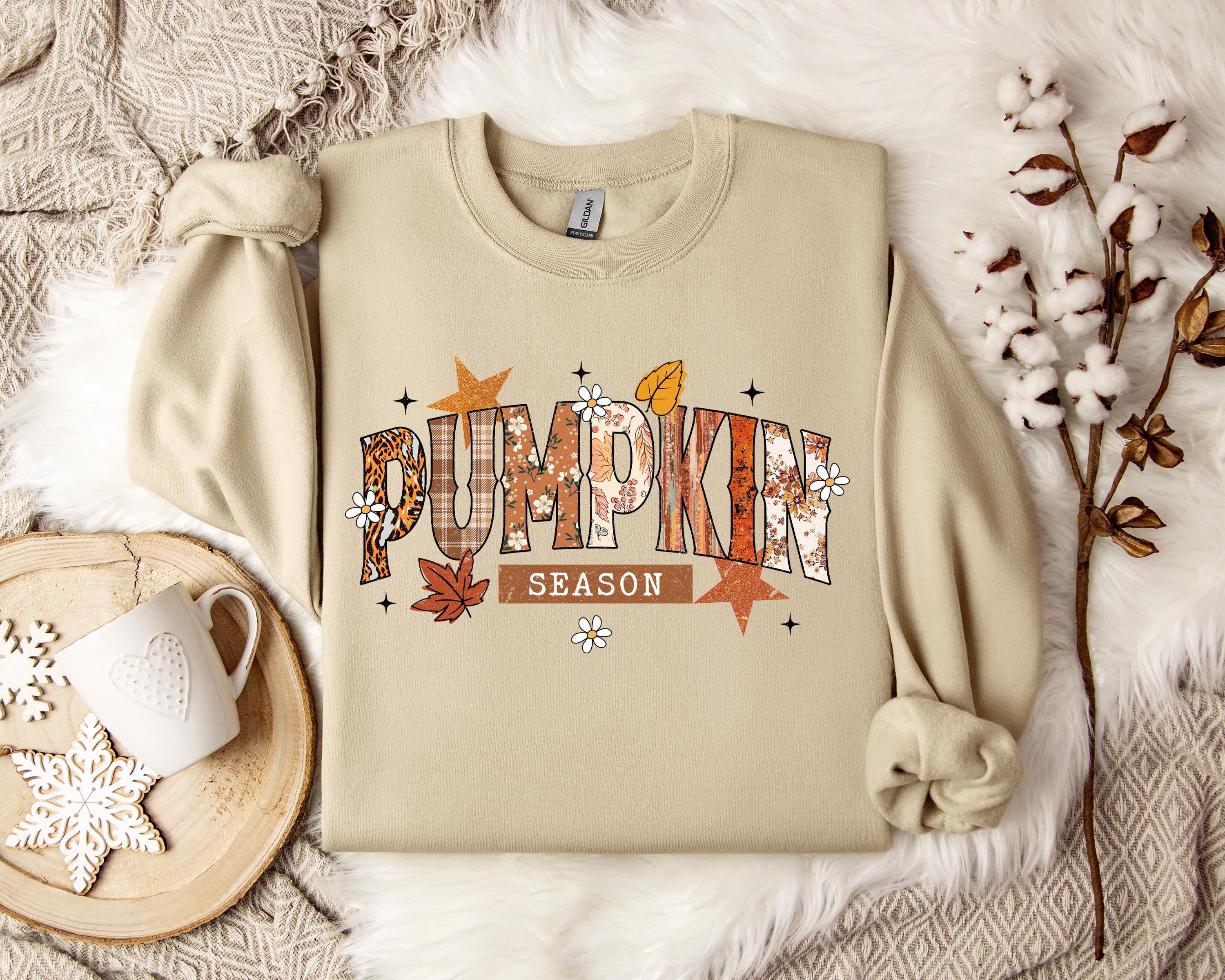 Pumpkin Season Sweatshirt, Autumn Fall Shirt, Thanksgiving Gift ...