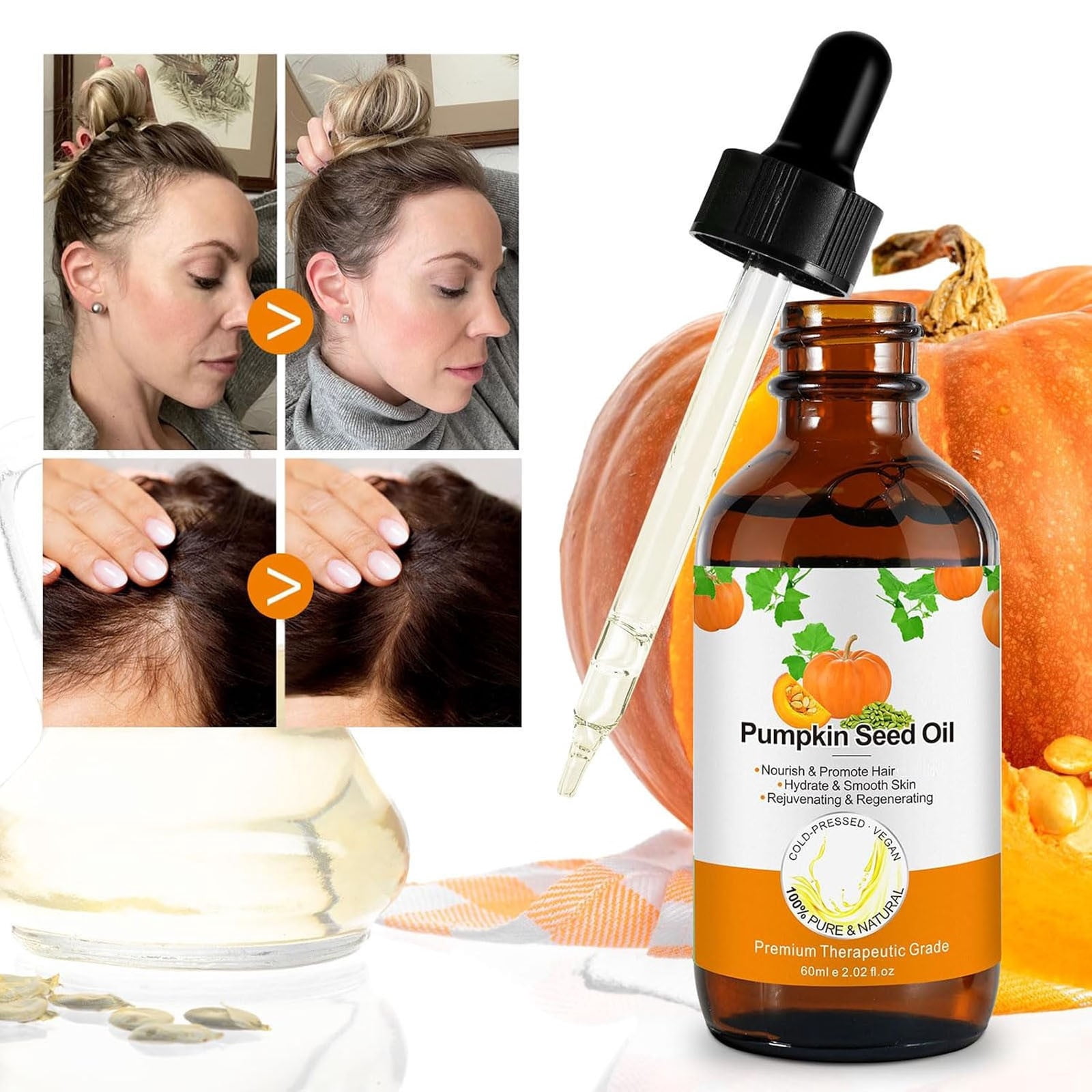 Pumpkin Seed Hair Oil | Nourishing & Repairing Formula | Strengthens ...