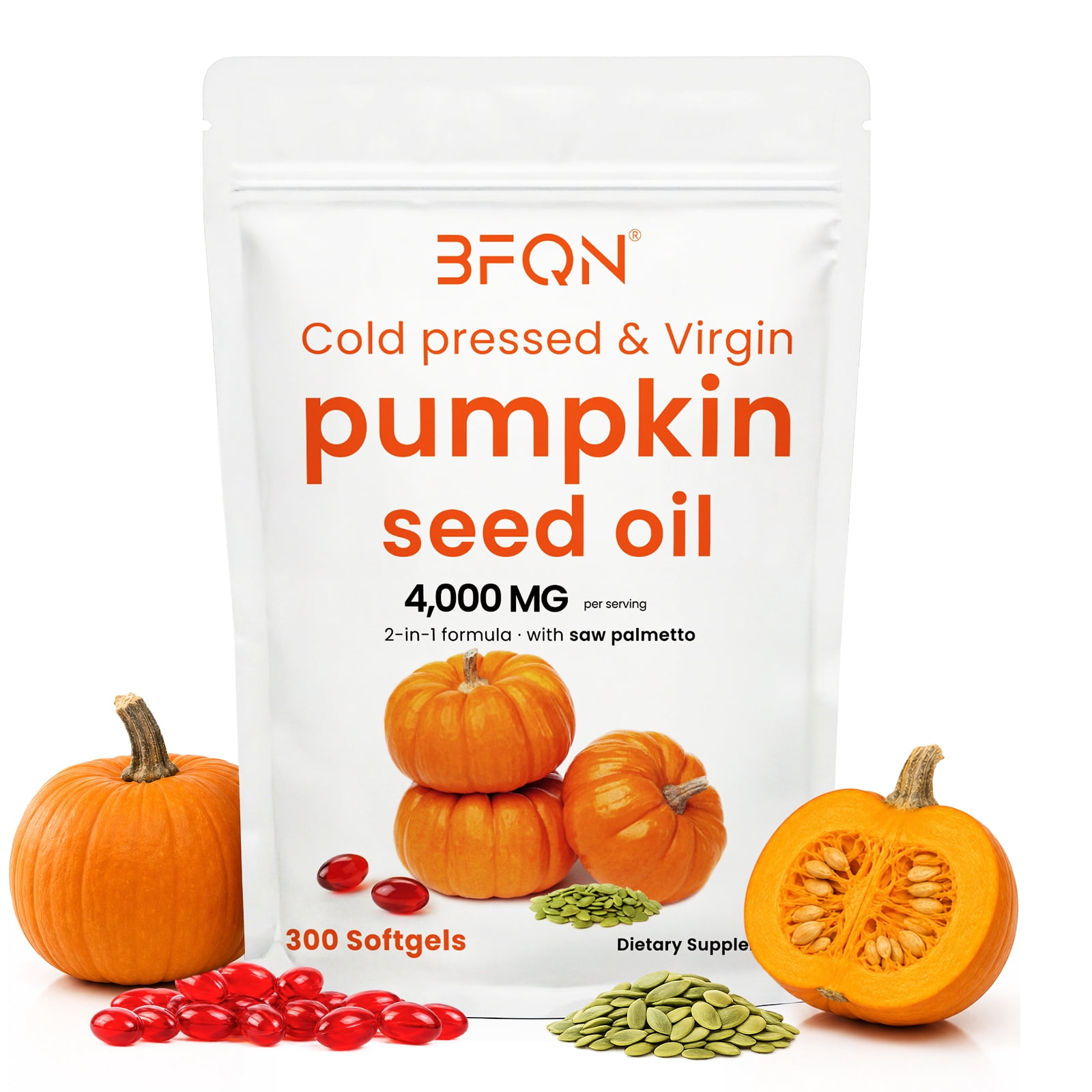 NUTRAJOY Pumpkin Seed Oil and Saw Palmetto Complex Non-GMO for Prostate ...