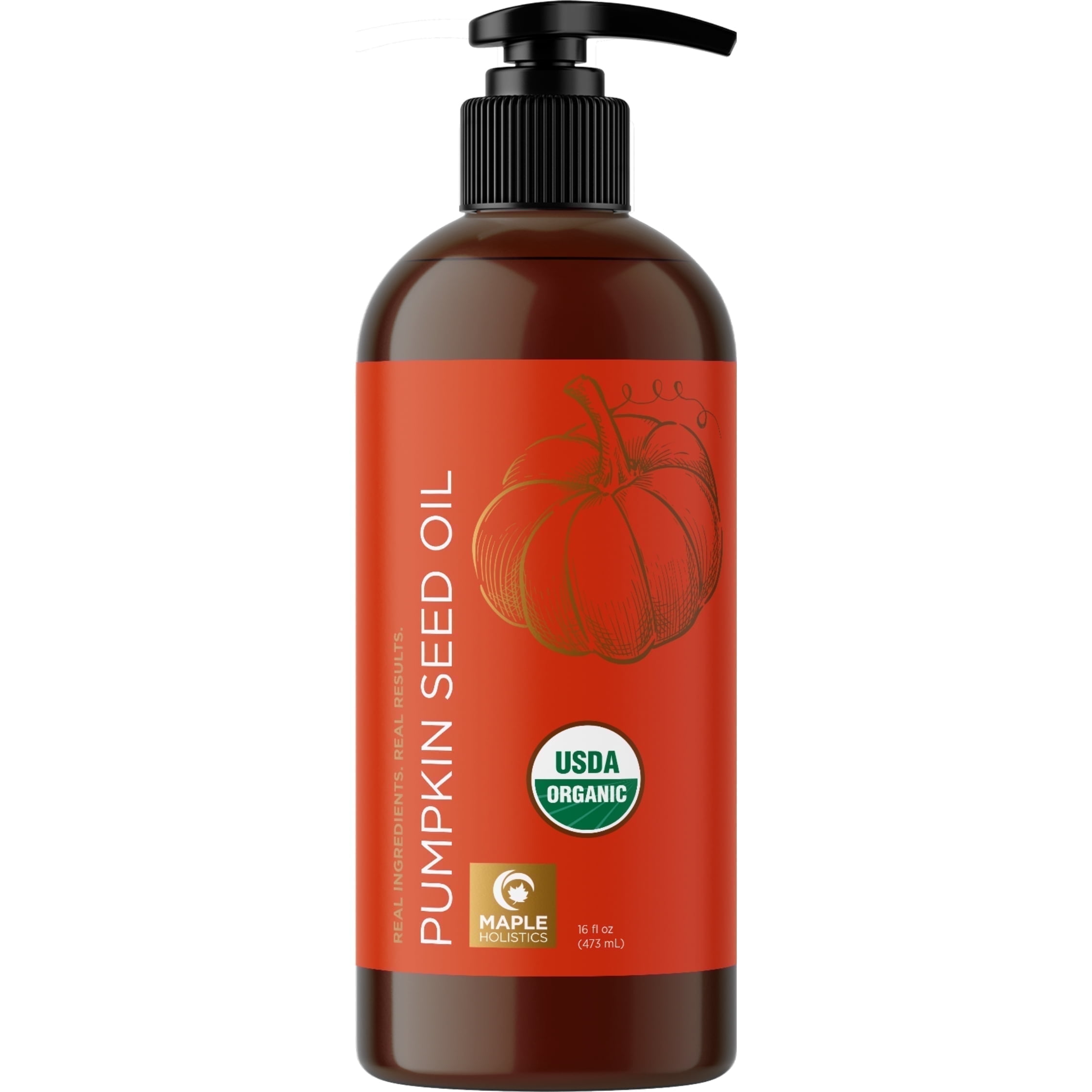 Maple Holistics Organic Pumpkin Seed Hair Oil, 16oz, 1 Piece - Walmart.com