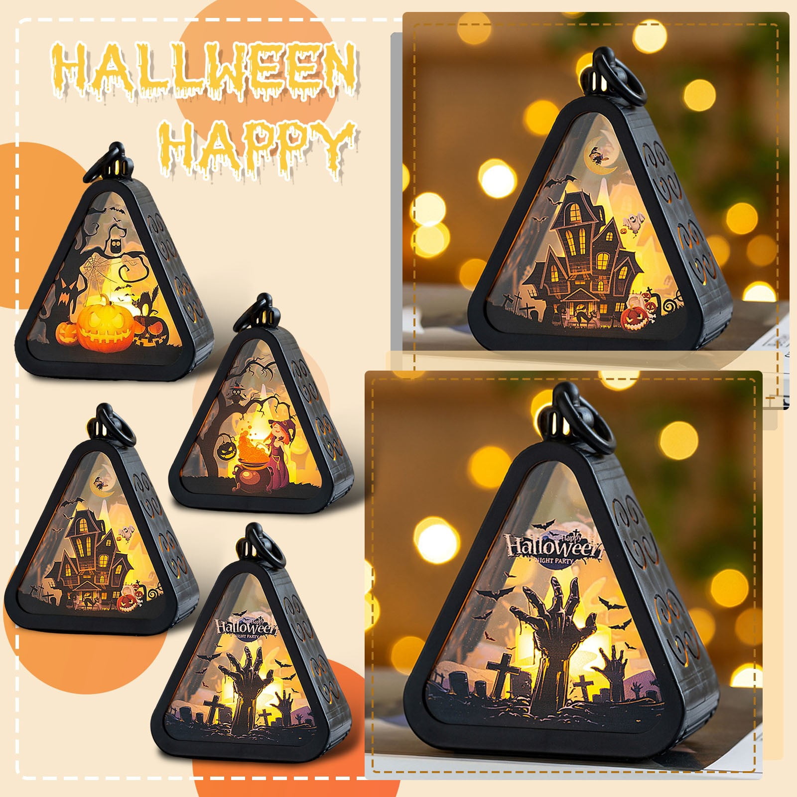 Pumpkin Small Pumpkin Lamps Halloween Nightlight 2026 Pumpkin Night ...