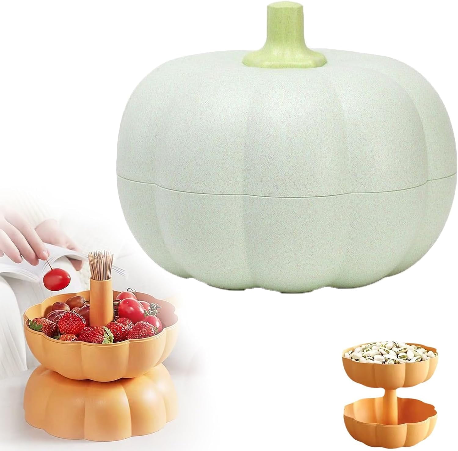 Pumpkin Snack Tray Halloween Pumpkin Snackle Box Container Halloween ...