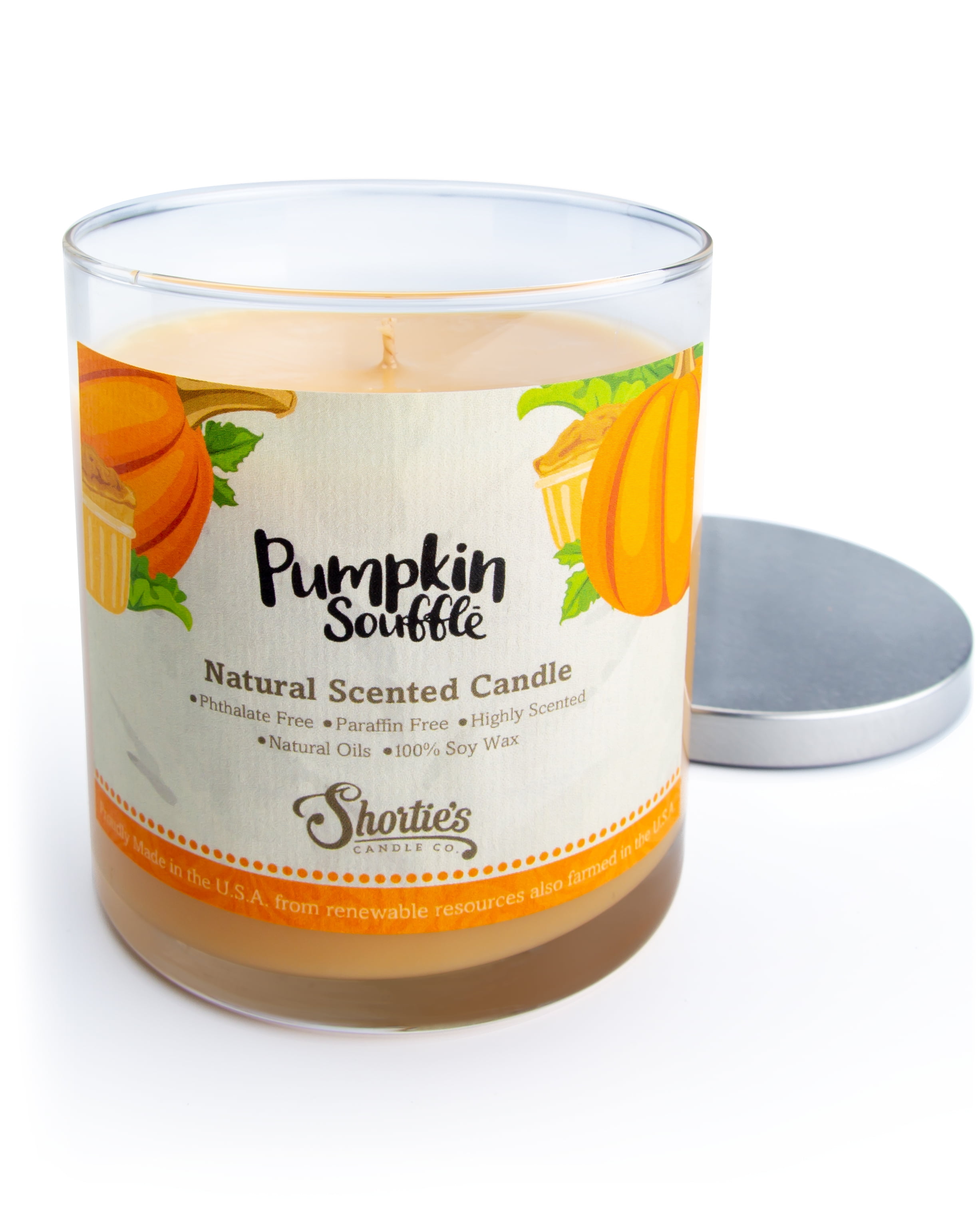 Pumpkin Souffle Scented Natural Soy Candle, Essential Fragrance Oils ...