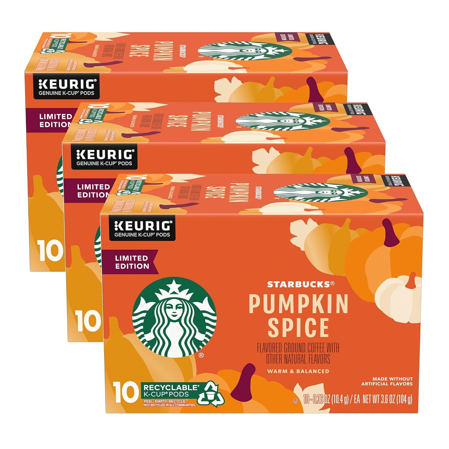 Pumpkin Spice Coffee K-Cup Pods, Limited Edition, Made without ...