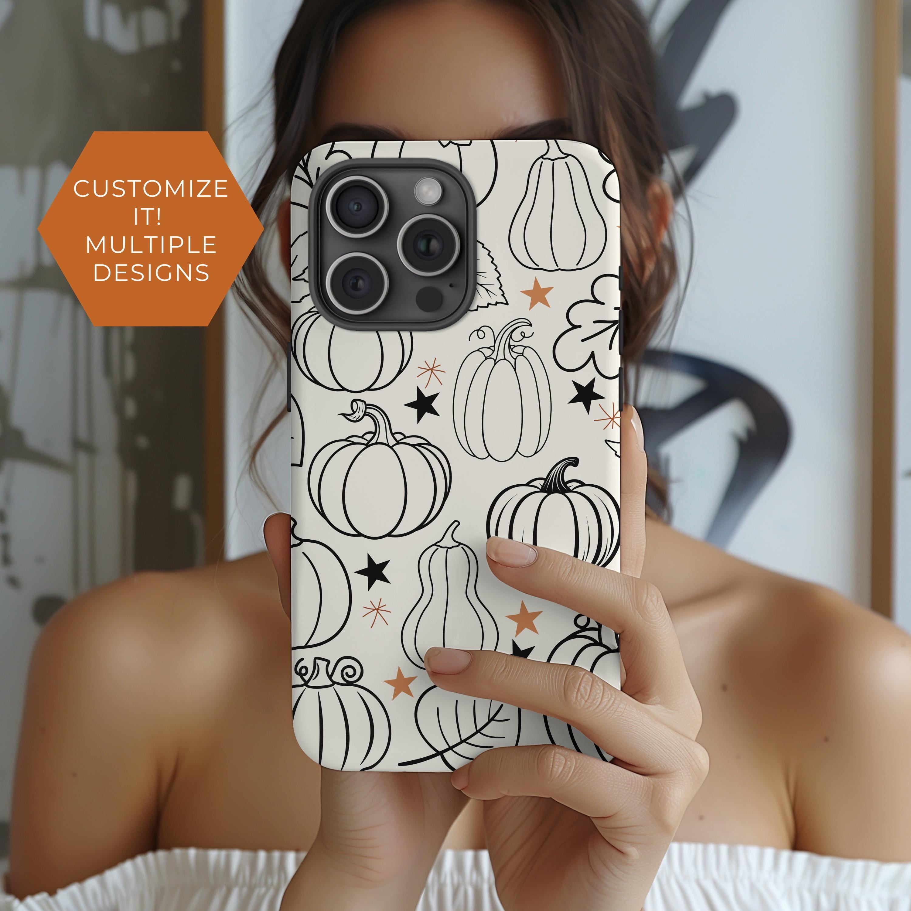 Pumpkin Spice Fall Case With Cozy Autumn Season Illustration for iPhone ...