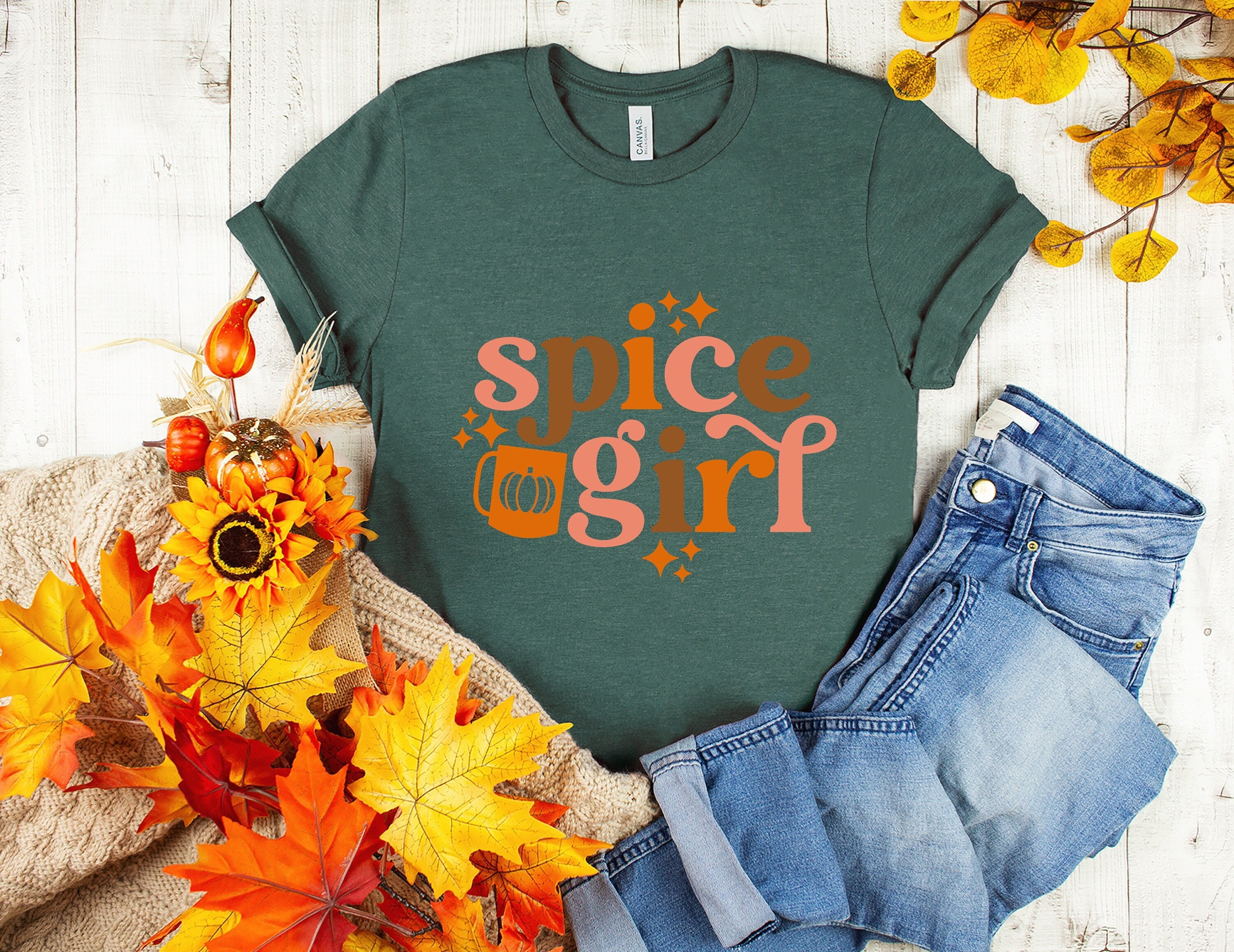 Pumpkin Spice Girl Retro Shirt,Thanksgiving Shirt,Girl Thanksgiving ...