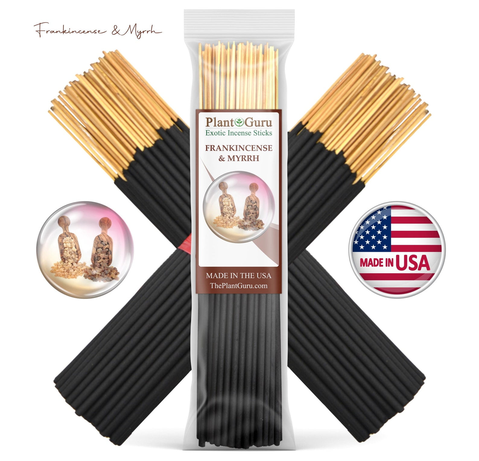 "Frankincense & Myrrh Incense Sticks, 7"" Bundle 85-100, Long Burn Time ...
