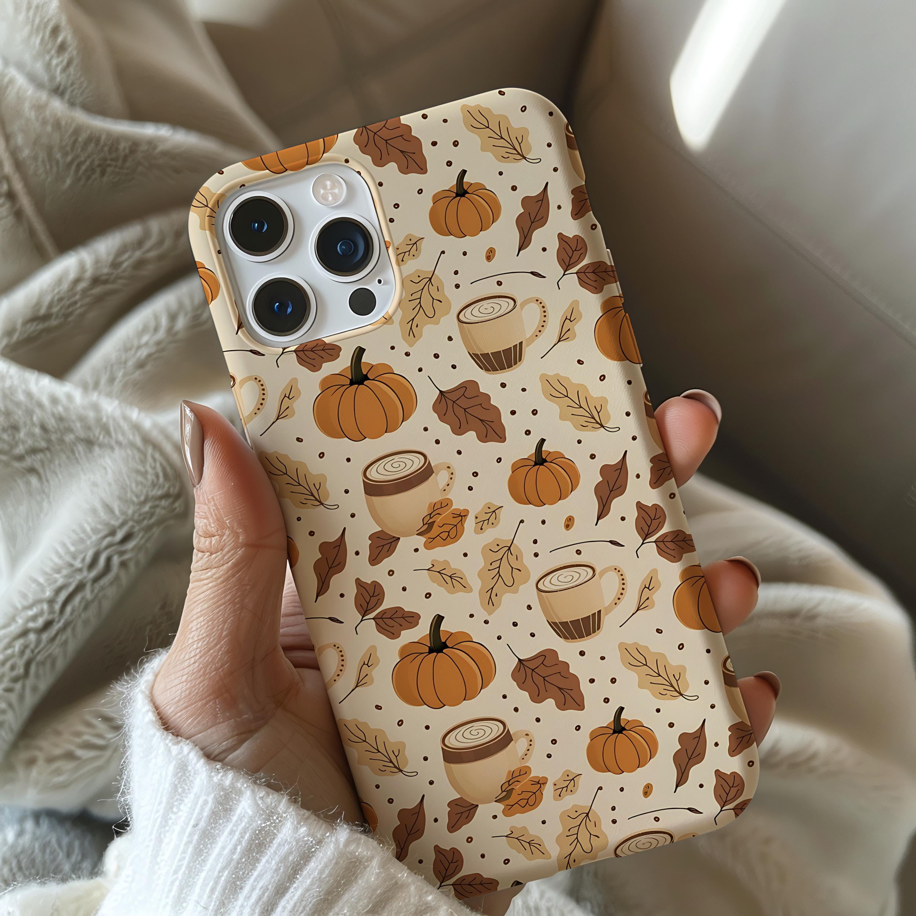 Pumpkin Spice Latte Phone Case with iPhone 17 11 12 13 14 15 16 Pro Max, Fall Aesthetic ...