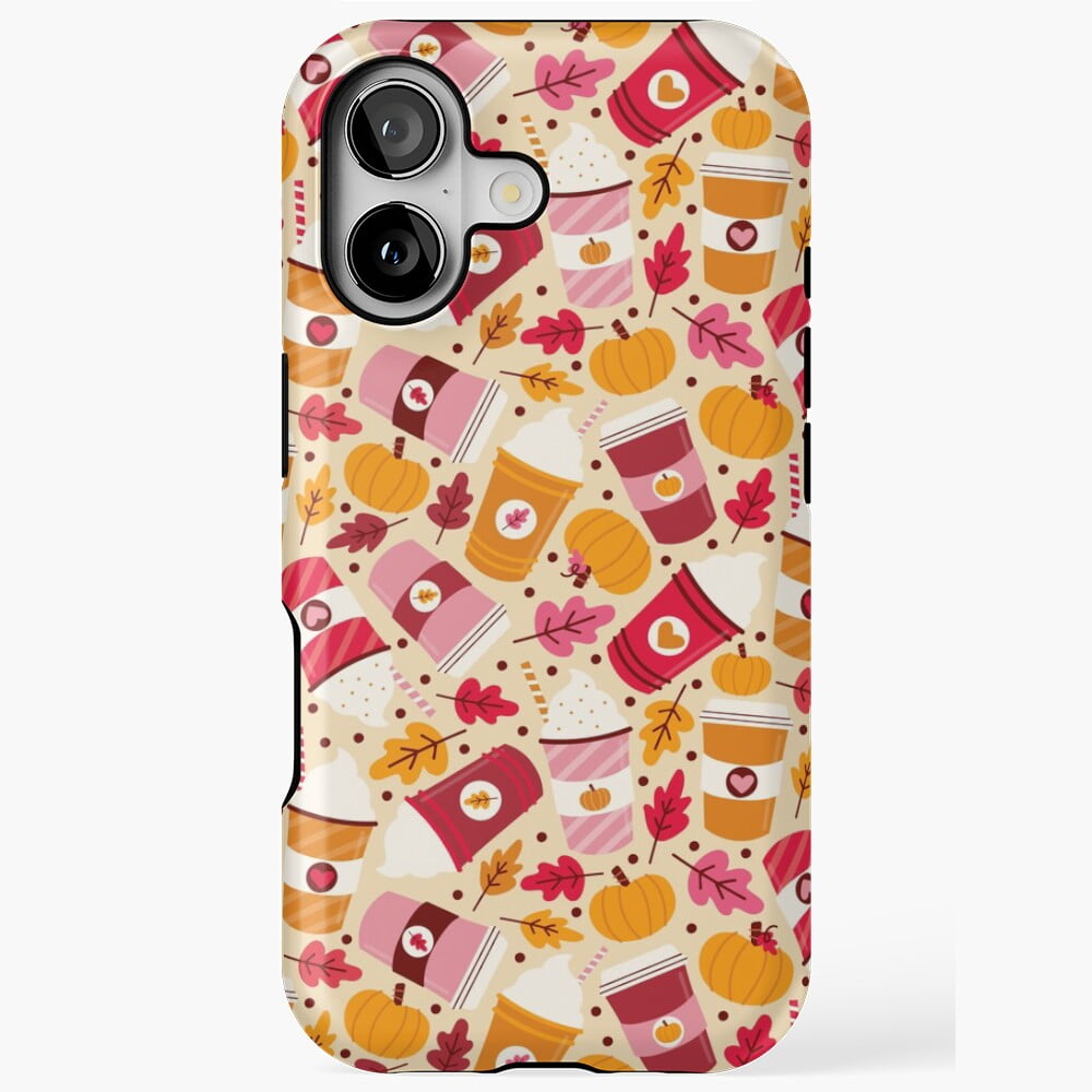 Pumpkin Spice Love Seasonal Coffee Inspired Design iPhone 17 through 11 ...