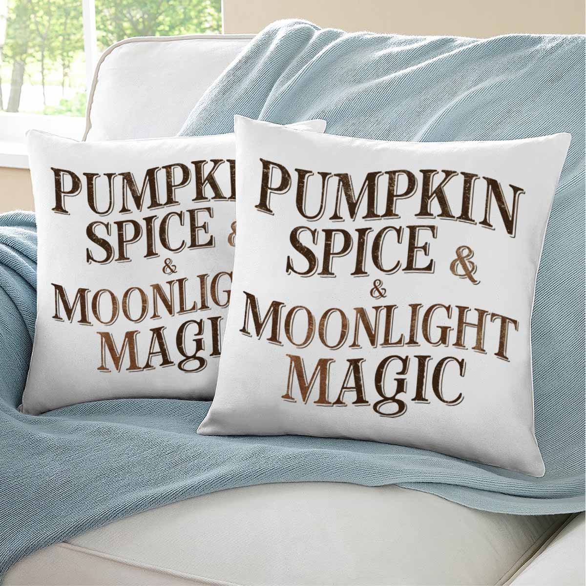 Pumpkin Spice & Moonlight Magic Boo Halloween Costume pillows case ...