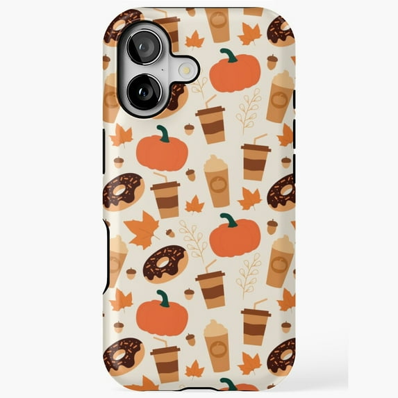 Pumpkin Spice Pattern Autumn Seasonal Gradient Art iPhone 17 11 12 13 14 15 16 Pro Max - Walmart.com