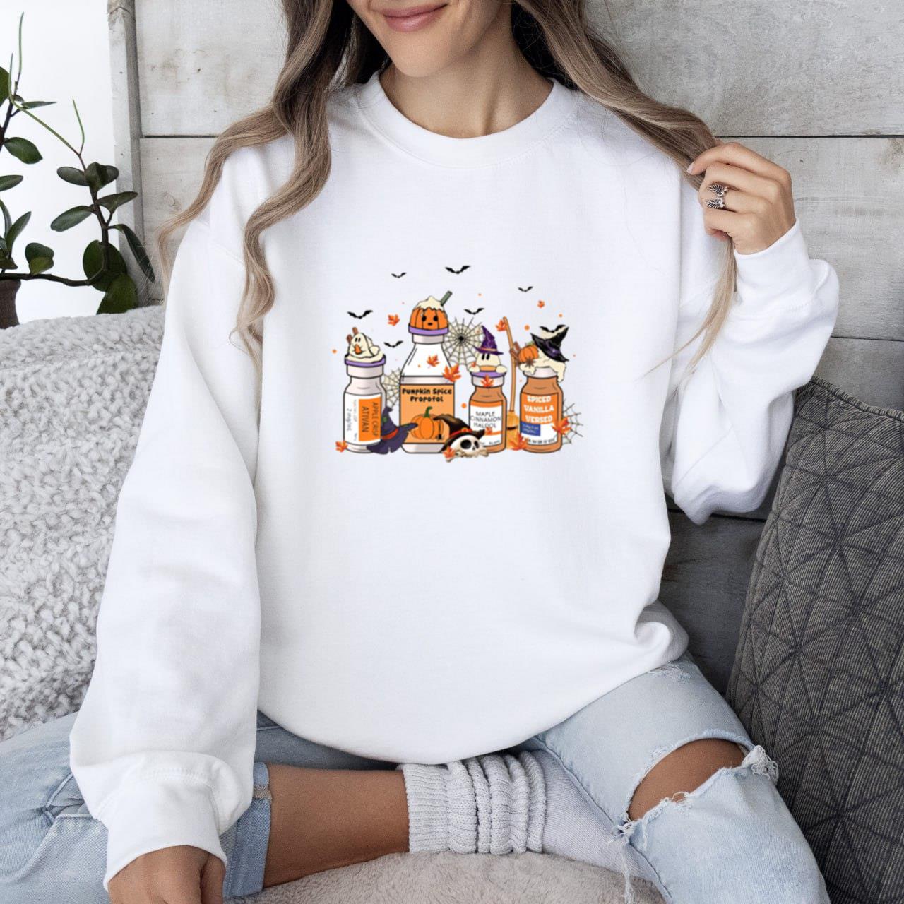 Pumpkin Spice Propofol Funny Halloween ICU Nurse Medical Themed Graphic ...