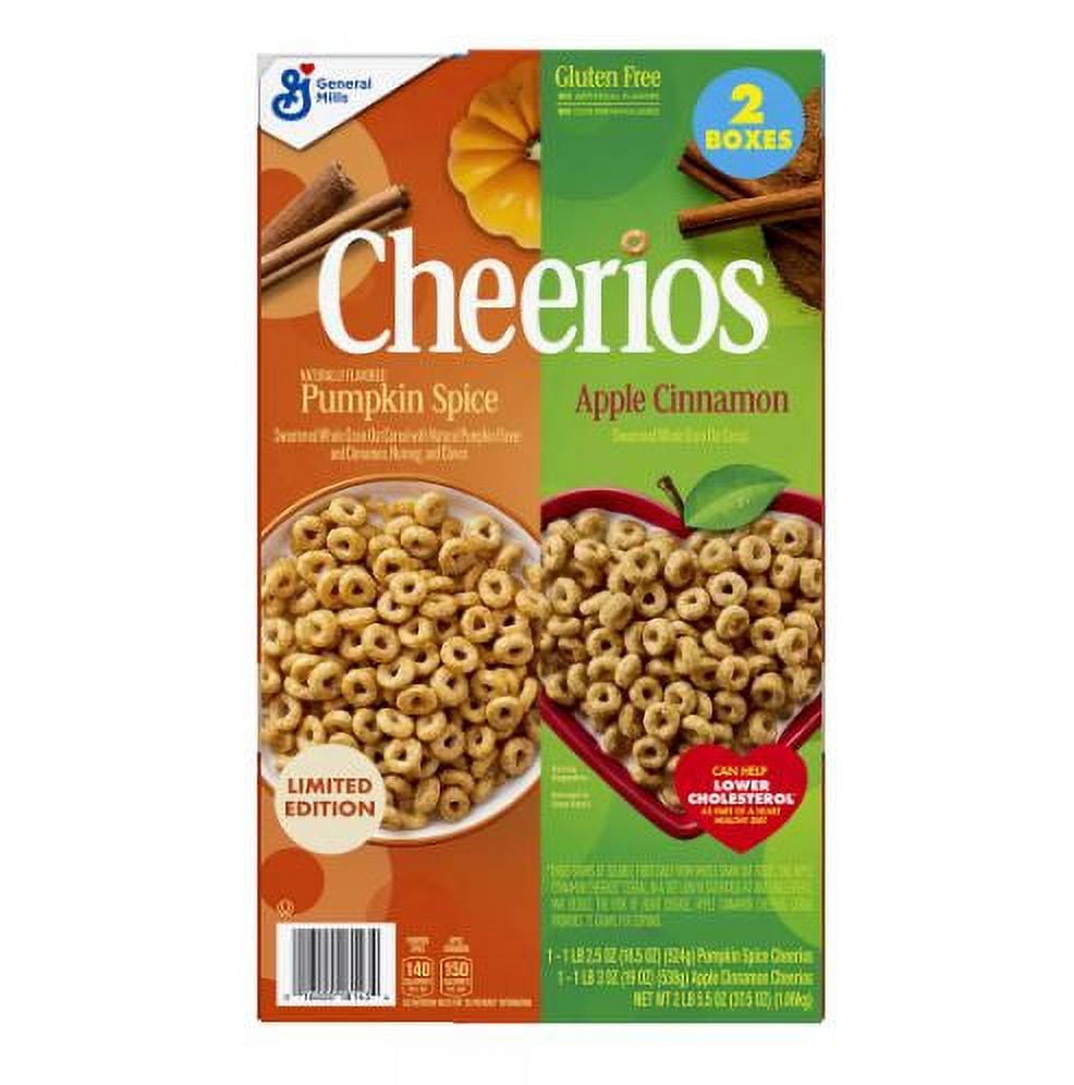 Pumpkin Spice and Apple Cinnamon Cheerios Cereal, 2 pk. - Walmart.com