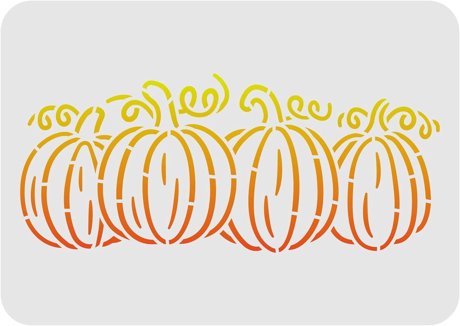 Pumpkin Stencils Decoration Template 11.7x8.3 inch Plastic Four ...