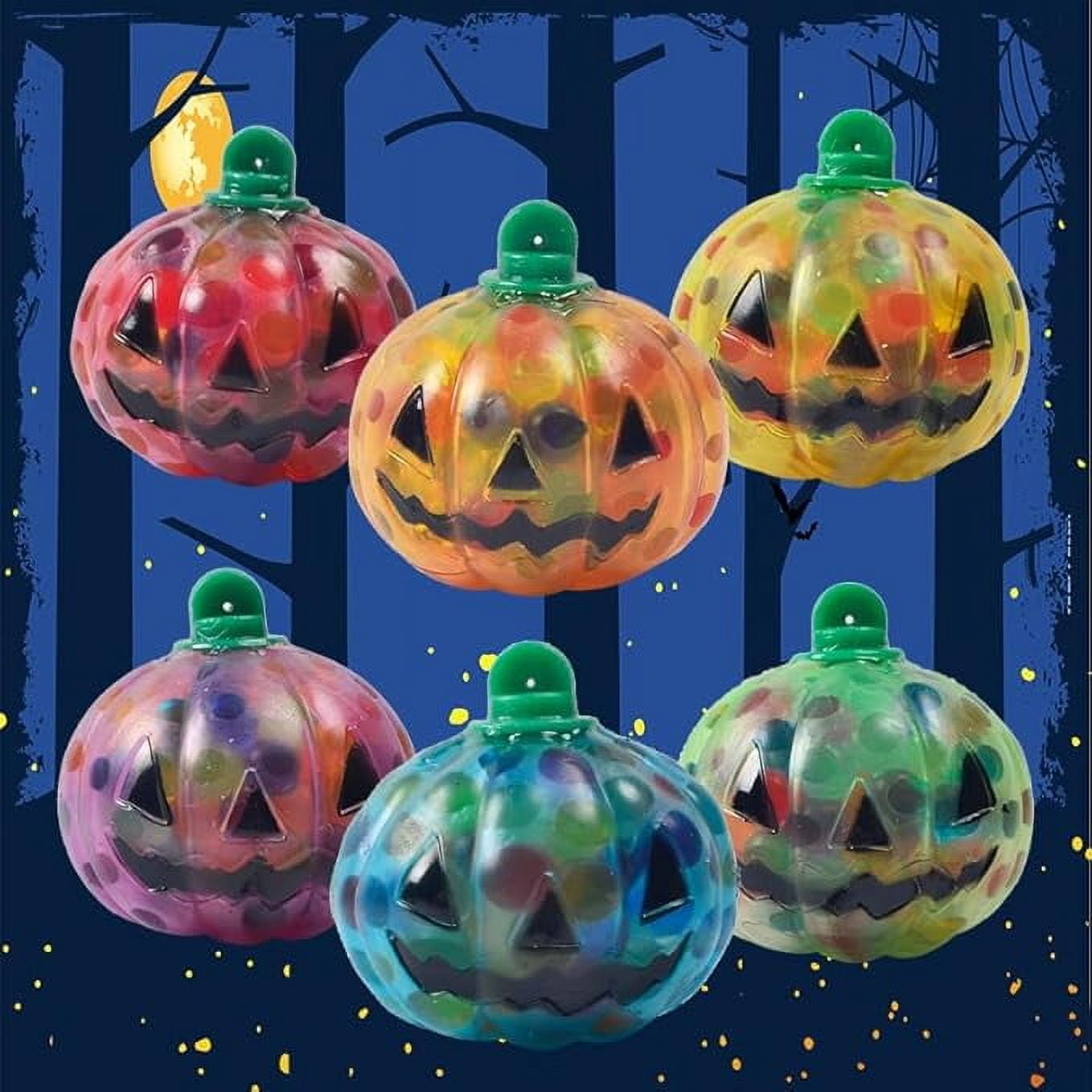 Pumpkin Stress Balls 6 PCS, Halloween Squishy Squeeze Fidget Toys ...