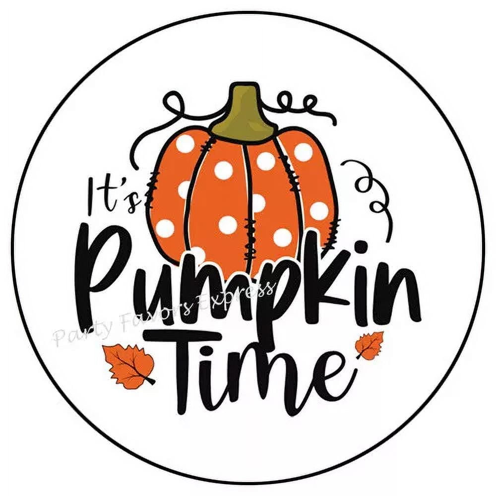 Pumpkin Time Halloween Fall Autumn Sticker Party Favors Sticker ...