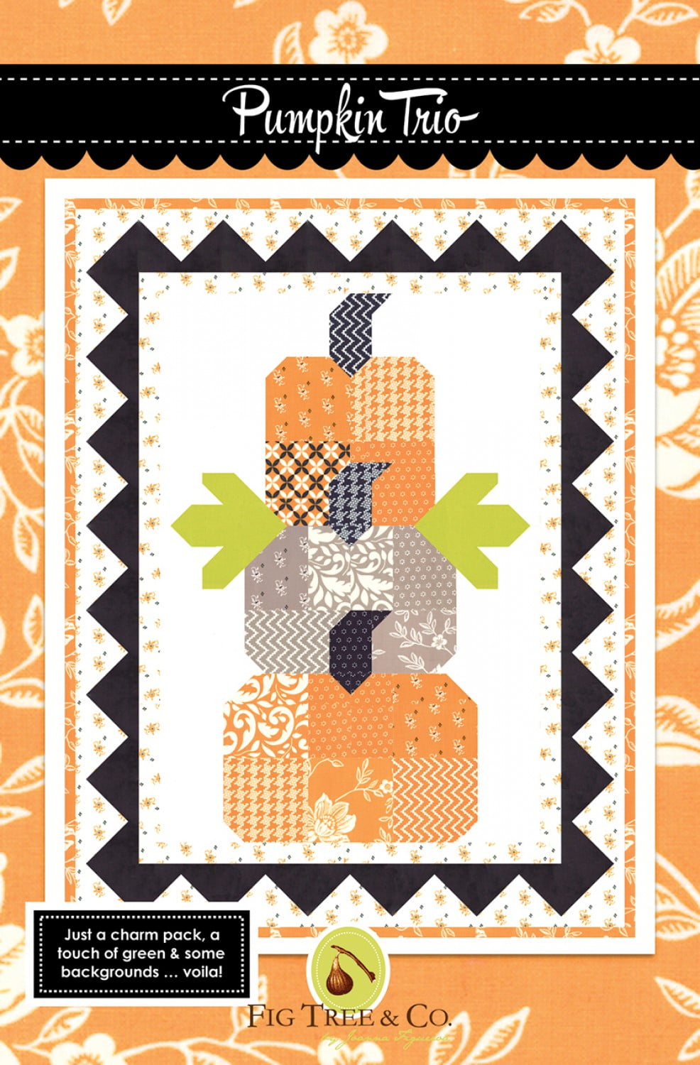 Pumpkin Trio Quilt Pattern by Fig Tree & Co - Walmart.com