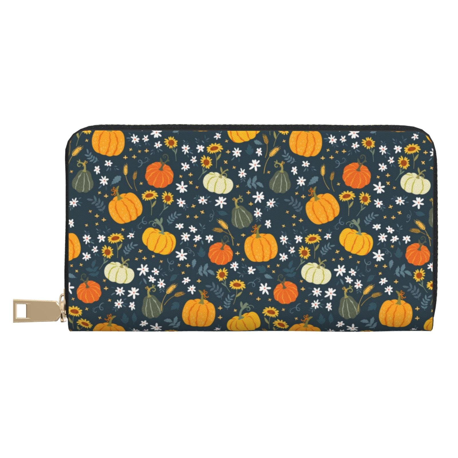 Pumpkin Wallet Women, Leather Bifold Multi Card Wallet, Women's Wallets ...