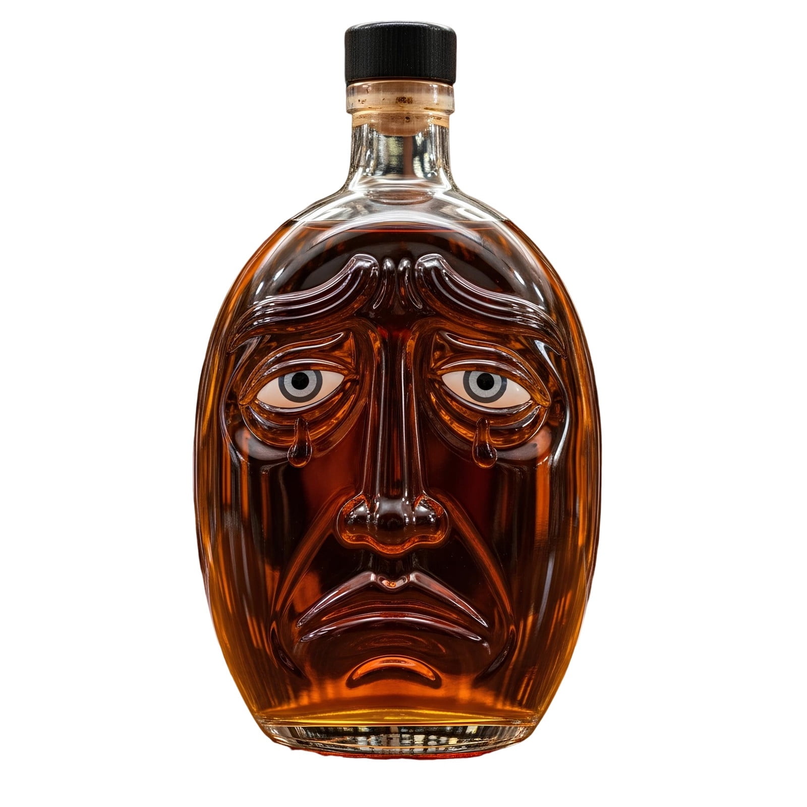 Pumpkin Wine Whiskey Bottle, Halloween 3D Face Pumpkin Red Wine ...
