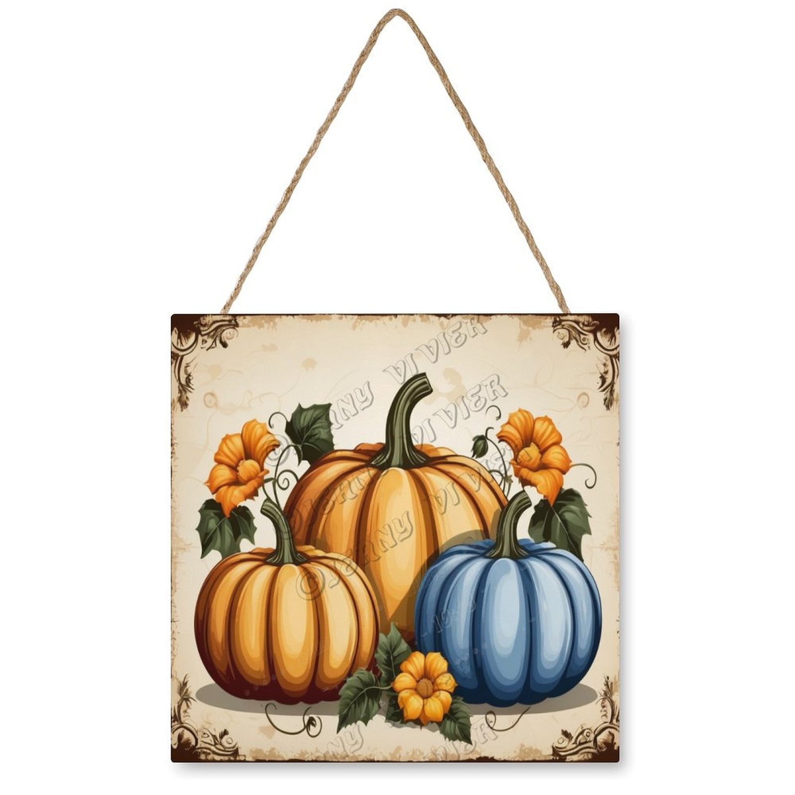 Pumpkin Wooden Hanging Sign Fall Decor Pumpkin Walls Hanging Decor ...