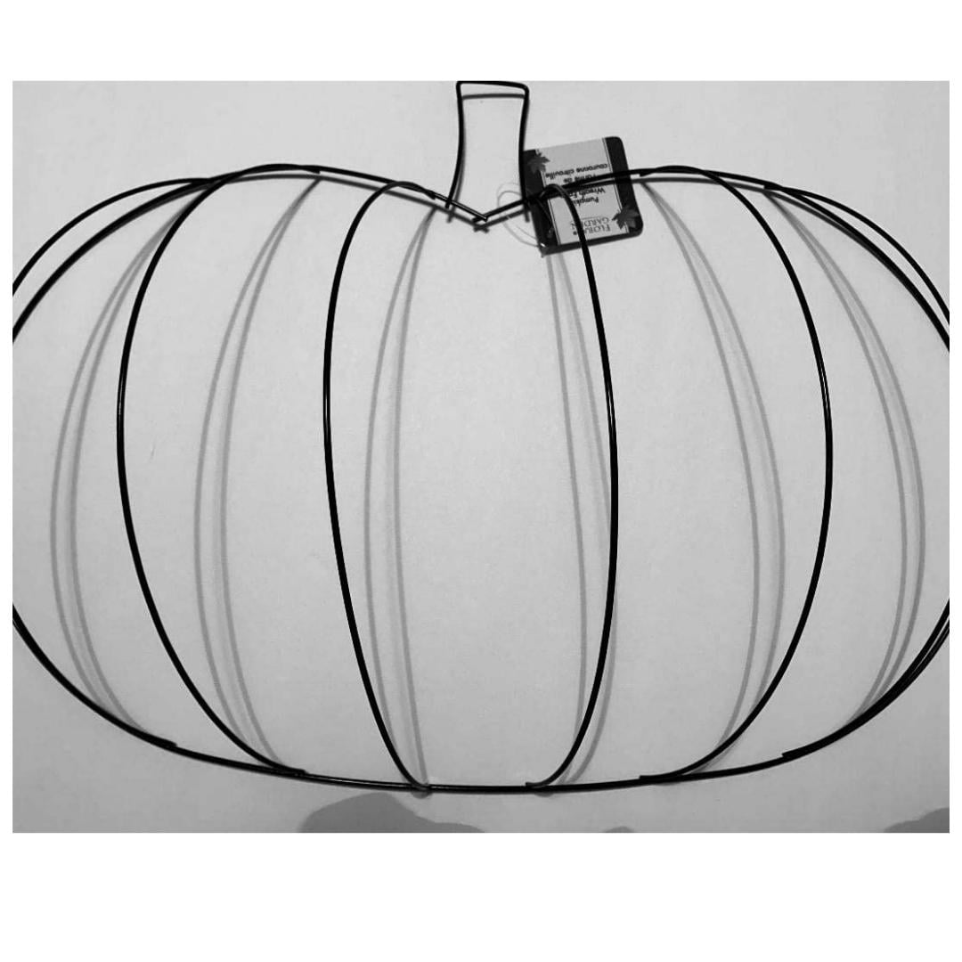 Pumpkin Wreath Form 2pcs Metal Wire Frame for Fall Décor Halloween ...
