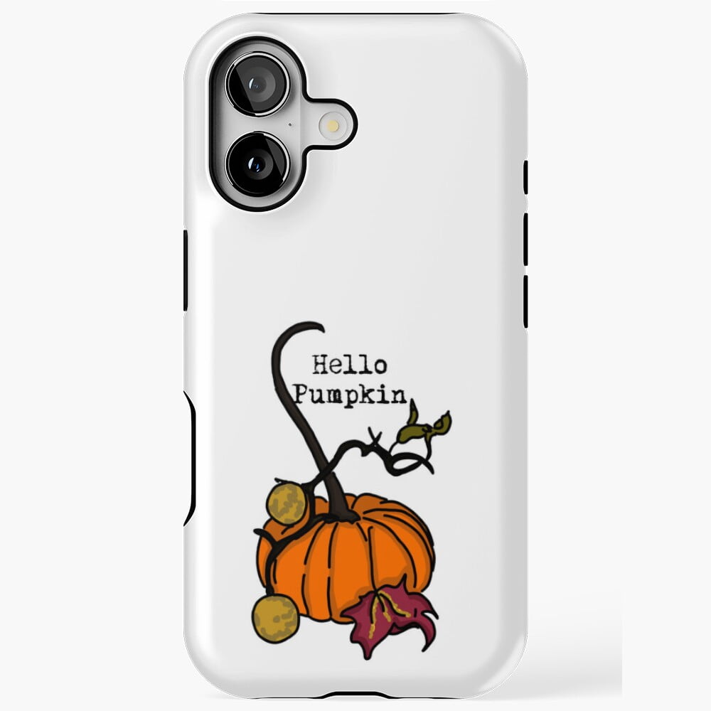 Pumpkin and Maple Leaf Hello Pumpkin Style iPhone 11 through 17 Pro Max ...