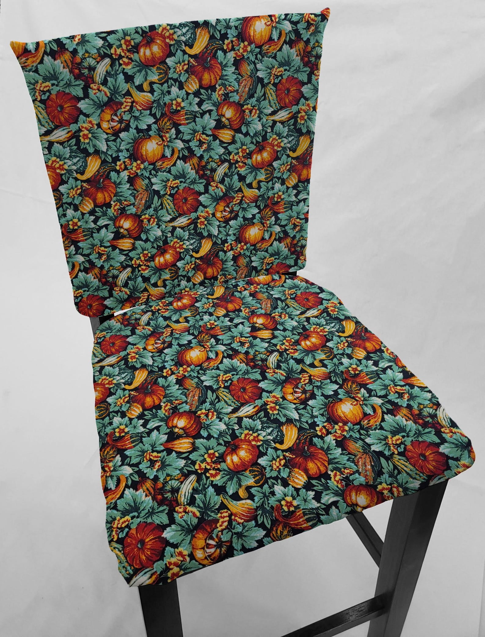Pumpkins & Gourds Dining Room Chair Back Covers or Seat Covers by Penny ...
