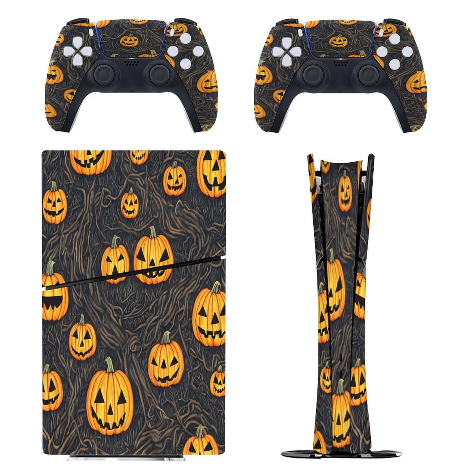 Pumpkins Helloween PS5/PS5 Slim Digital Disc Skin Sticker For Console And Controller Skins ...