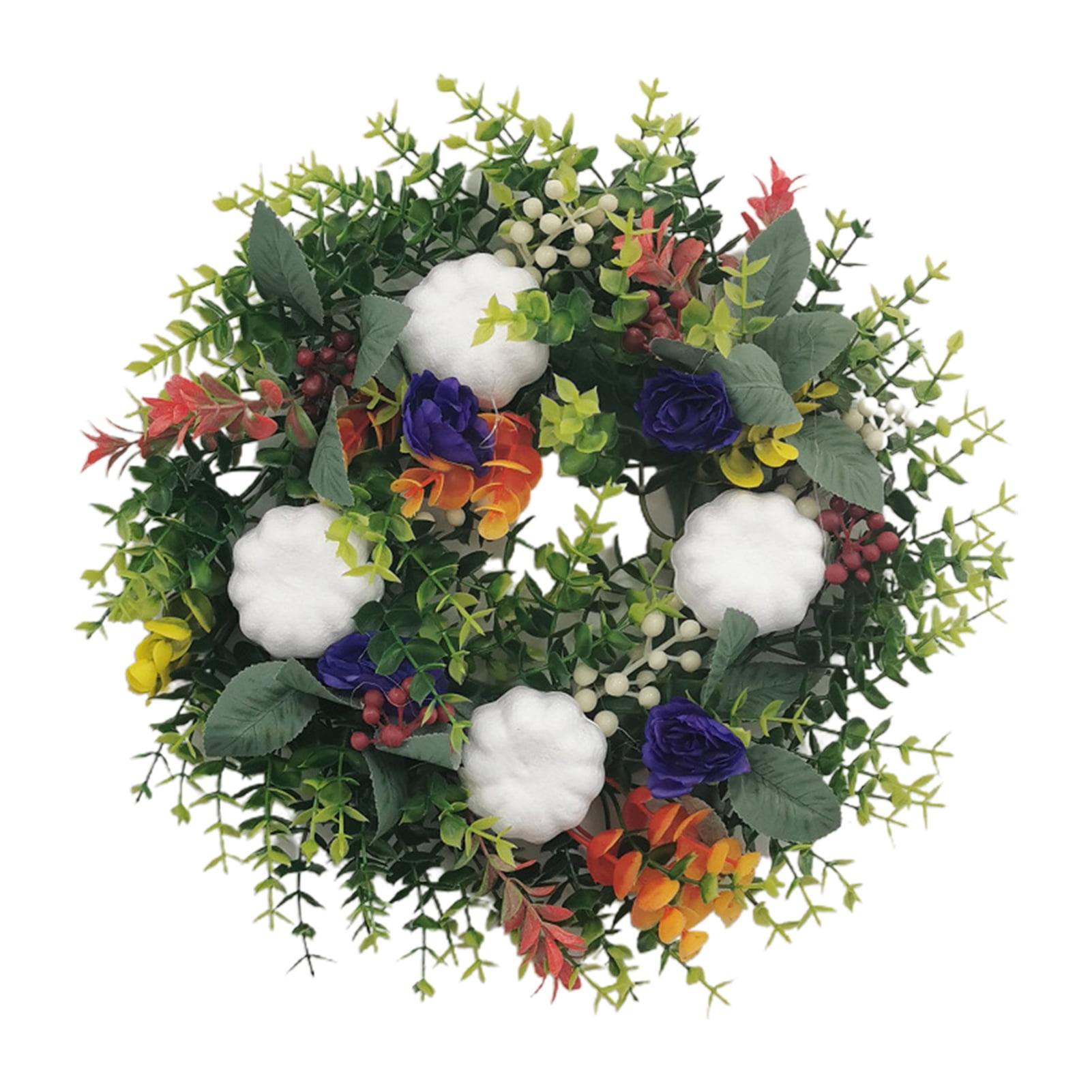 Pumpkins Ranunculus Wreath Fall Decor for Front Door, Handmade ...