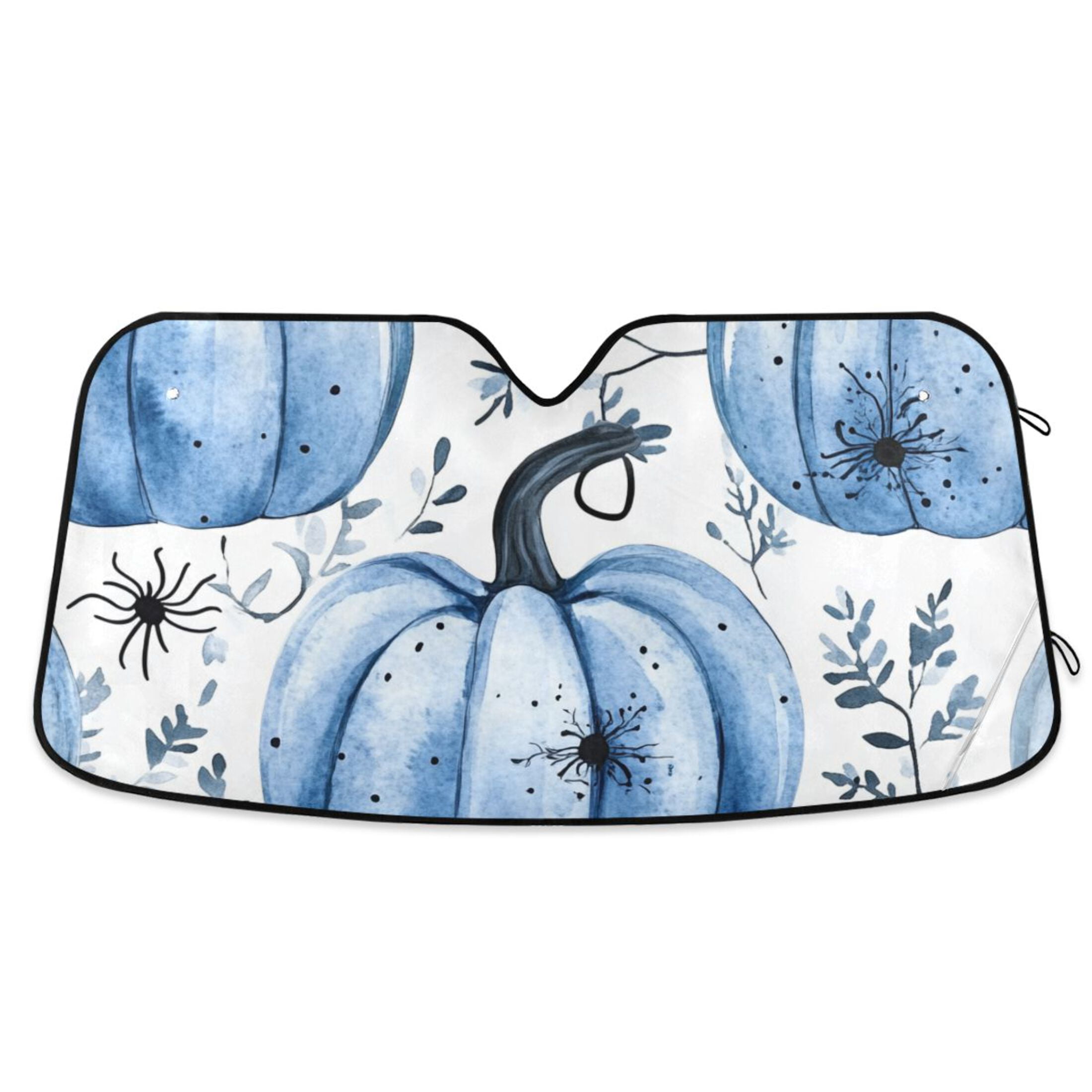 Pumpkins Spiders Car Windshield Sun Shade Reflector Sunshade Foldable ...
