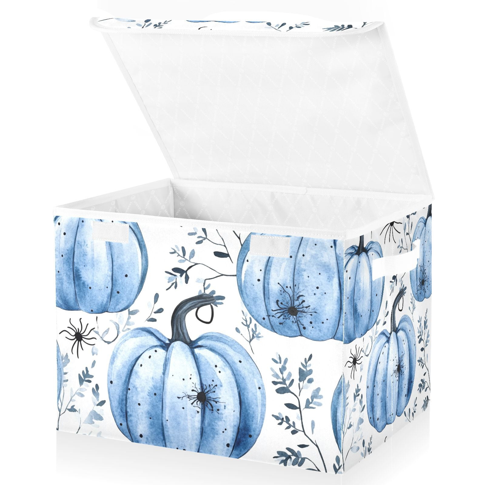 Pumpkins Spiders Storage Basket for Shelves Foldable Container ...