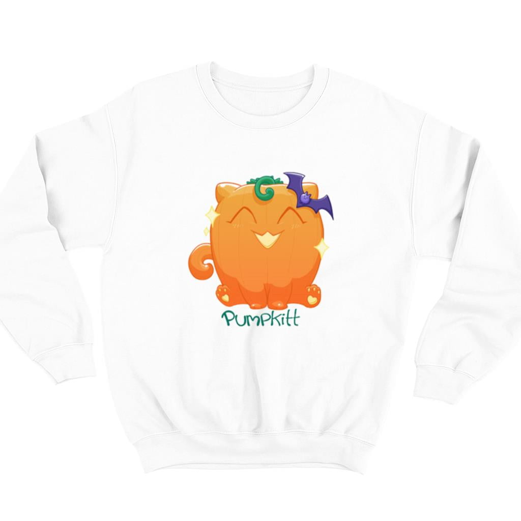 Pumpkitt Happy Pumpkin Cat Cute Fall Kitty Themed Graphic Print ...