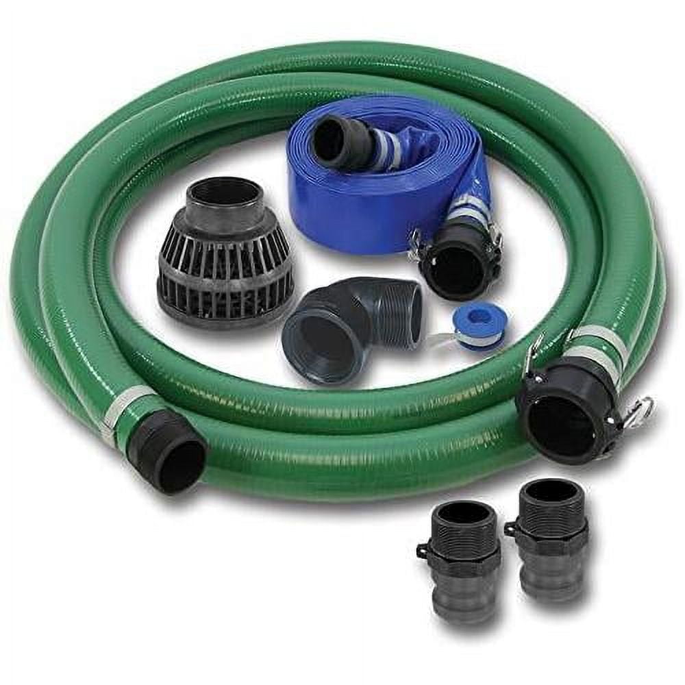 Pumps 58-0206 2 inch Water Pump Hose Kit with Fittings, Hoses, Couplers ...