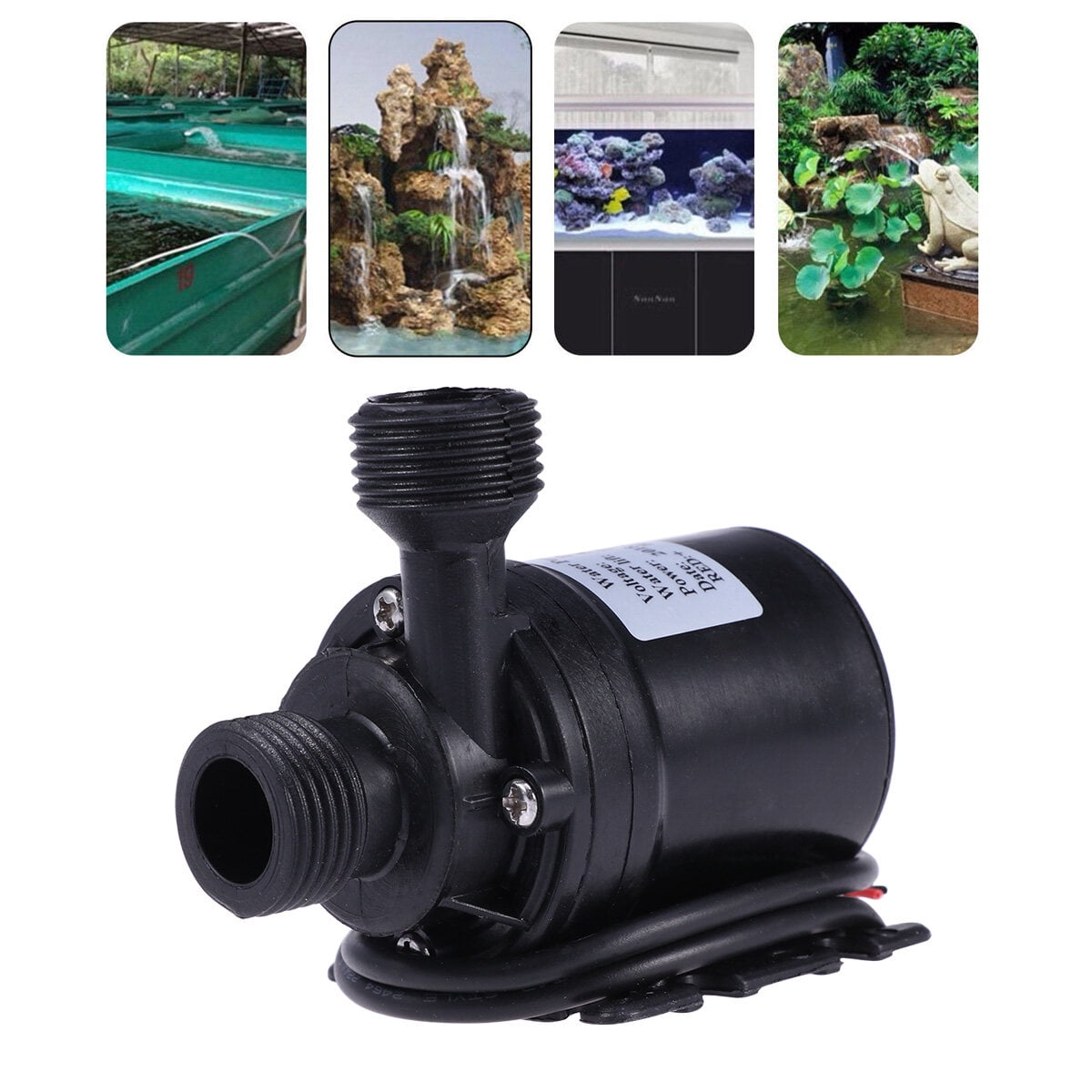 Pumps 800L/H 5M DC 12V Water Pump Electric Brushless Mini Pumping ...