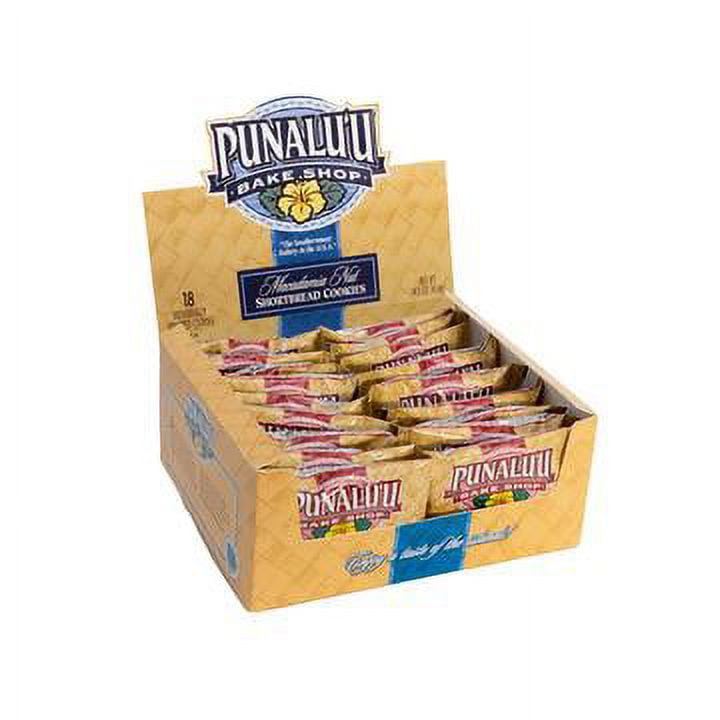 Punaluu Bake Shop Guava Macadamia Nut Shortbread Cookies, .81 ounce ...