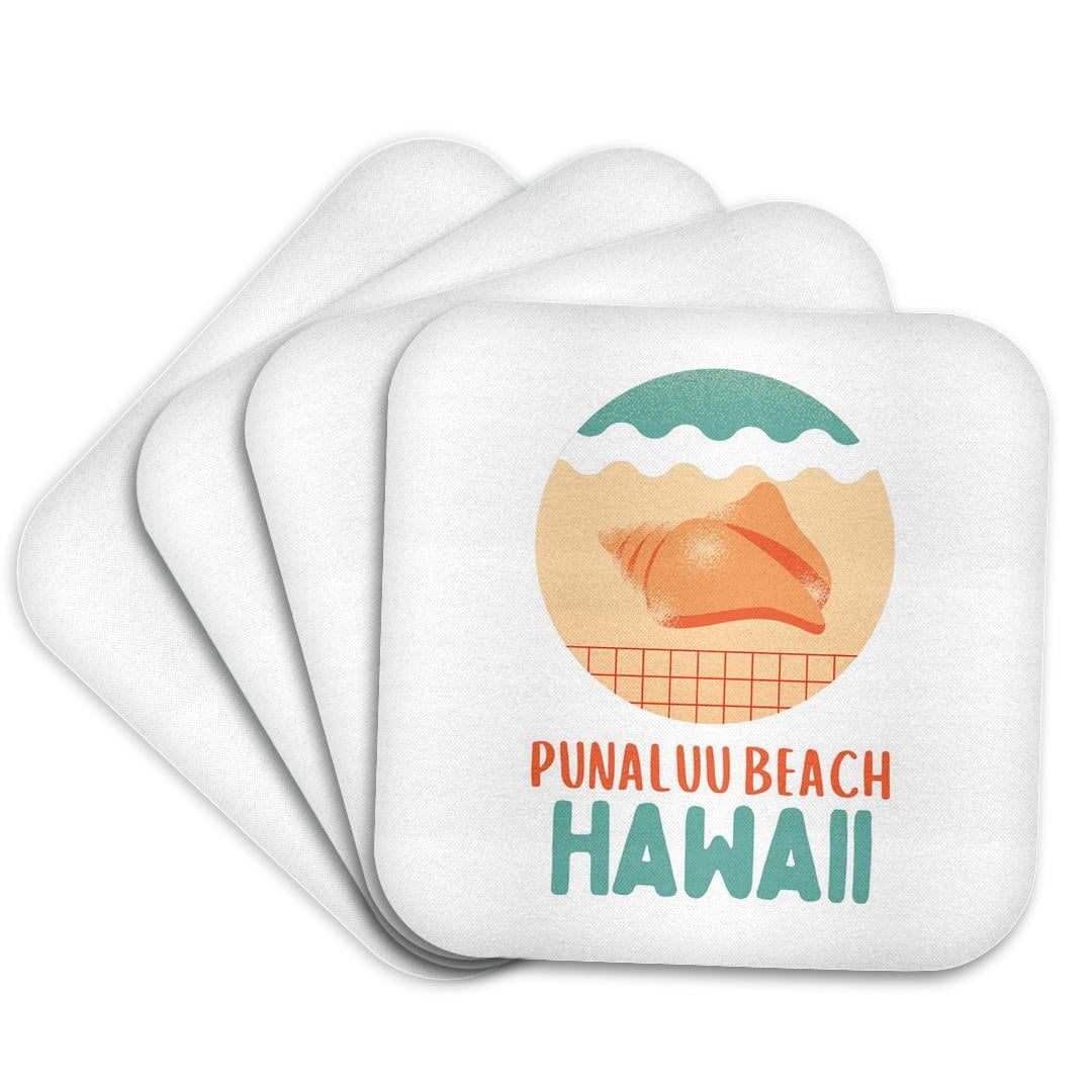 3drose, Punaluu Beach Hawaii Travel Prints Remembrance Gift, Set of 4 ...