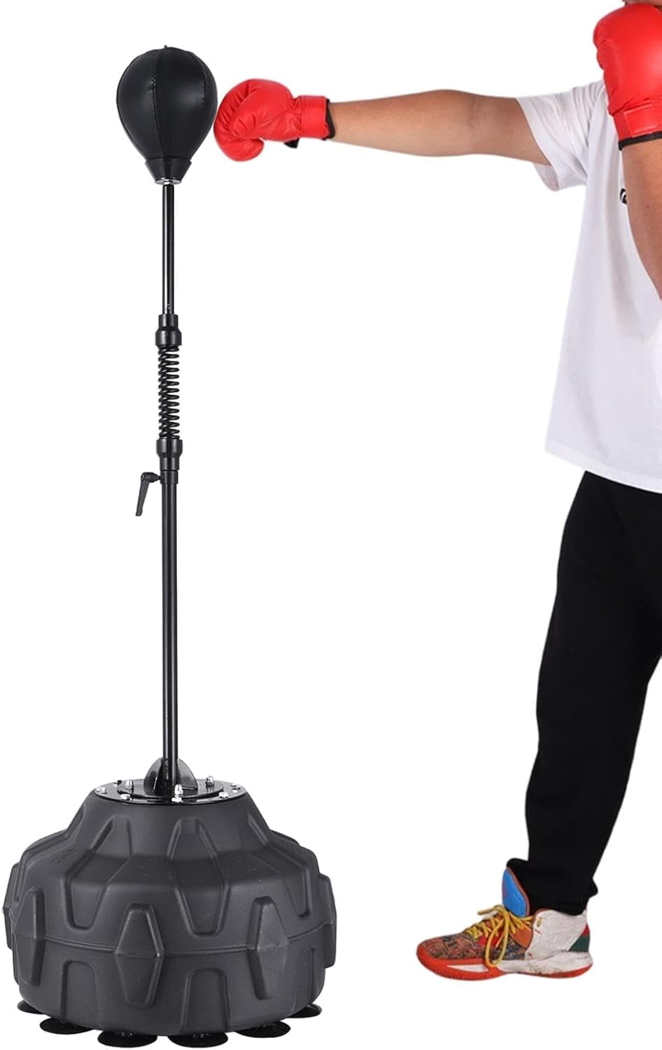 Punch Ball Stand Box Trainer - 55.9-71.6-Inches Height Adjustable ...