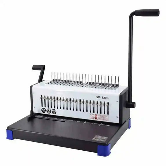 Punch Binding Machine SD-220B Manual Binding Machine 21 Hole Rubber ...